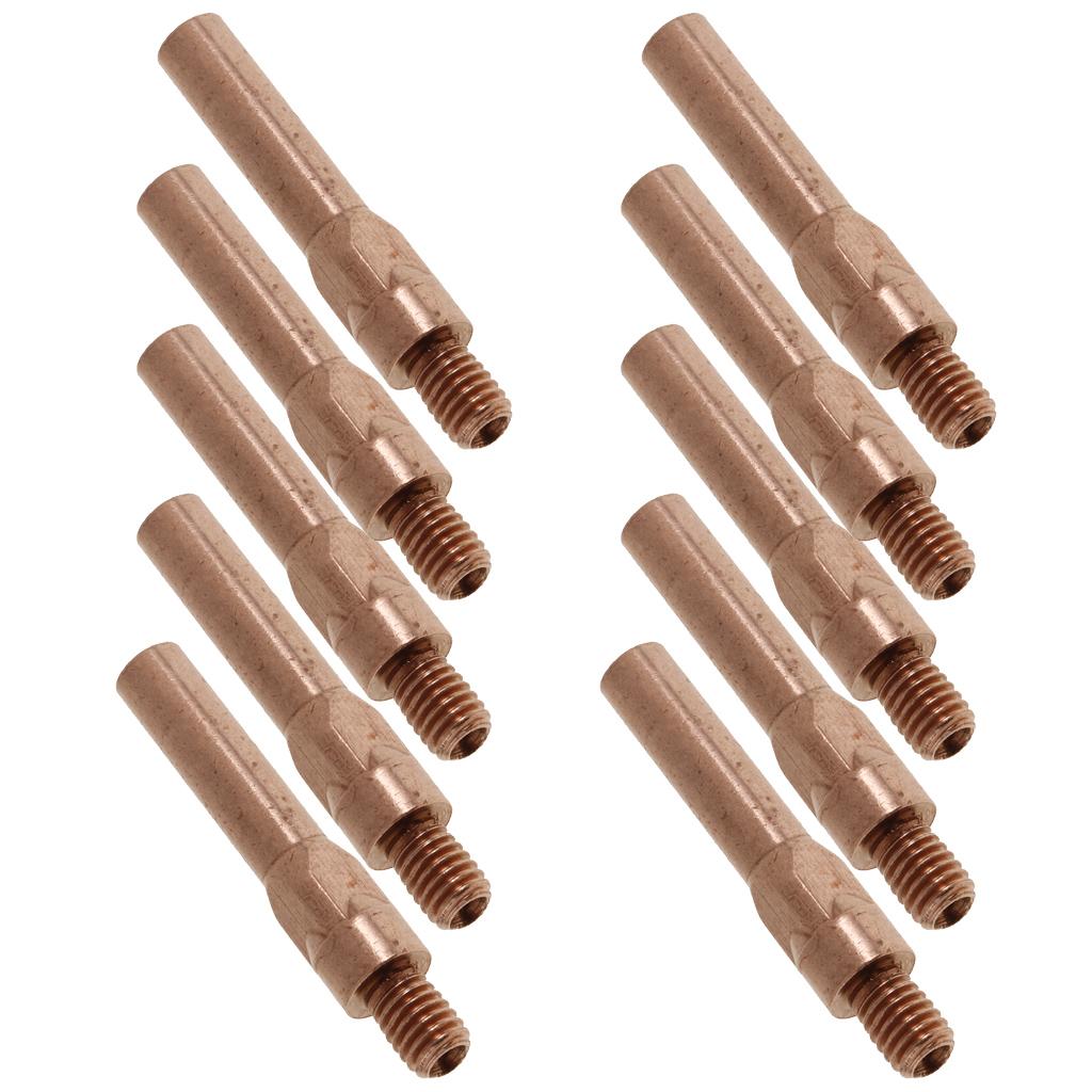 10 Pieces 45mm Contact Thread Nozzle Tip for MAG/MIG Gas Shielded ...