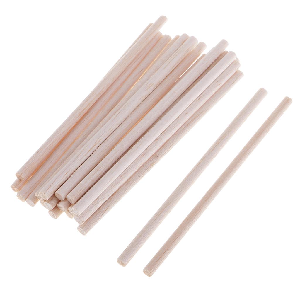 Balsa Wood Dowel Rods (5cm 12cm 30cm) Long 5mm for DIY Woodworking ...