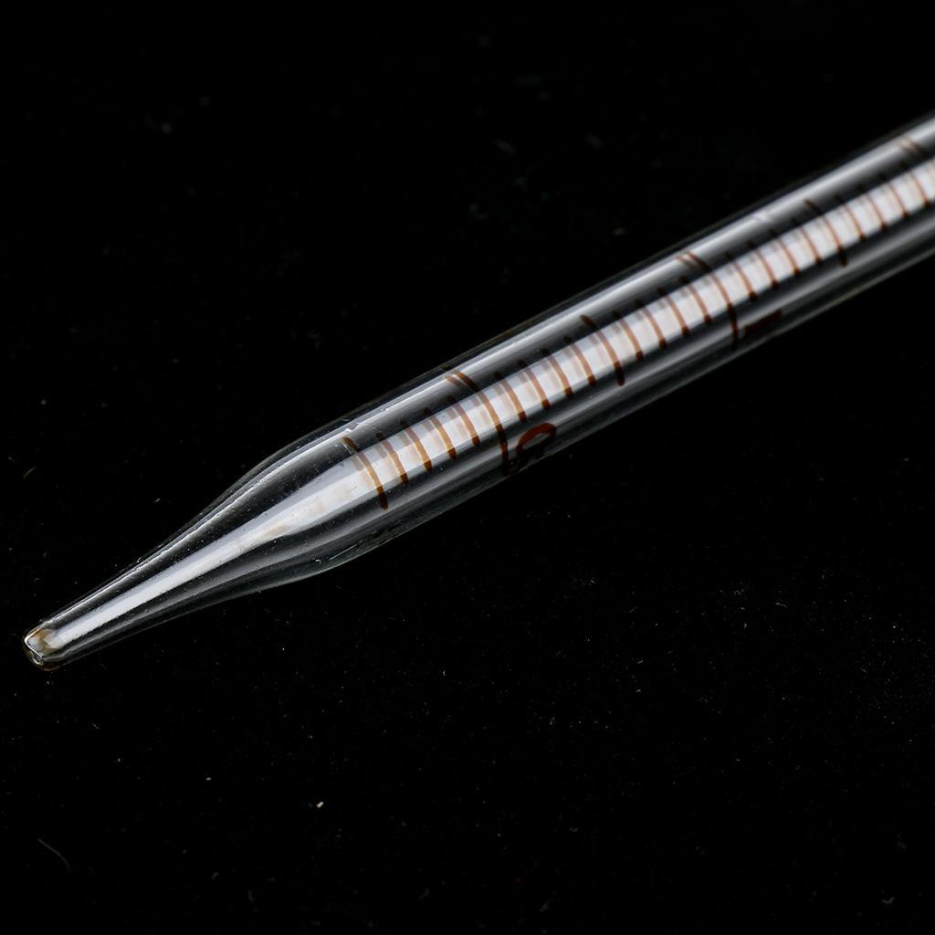 1 Stück Glaspipette mit Gummikappen Tropfer Pipette Glas Pipette Labor ...