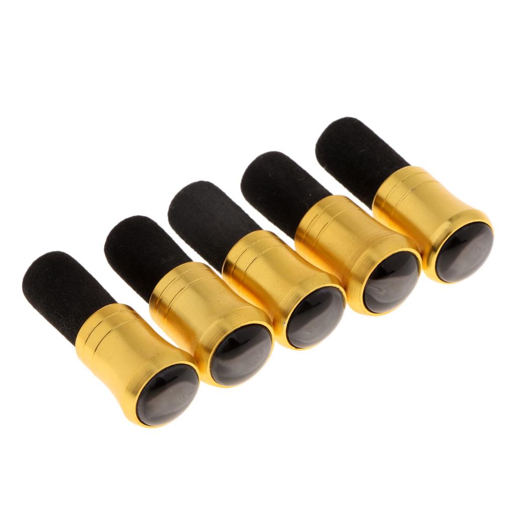 5pcs Fishing Rod Butt Caps End Protector for Baitcasting Travel Sea Fly ...