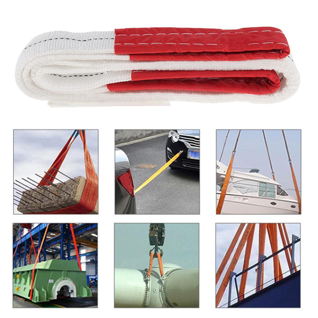 1-4M 3 Ton Heavy Duty Lifting Sling Towing Pulling Rope Strap ...