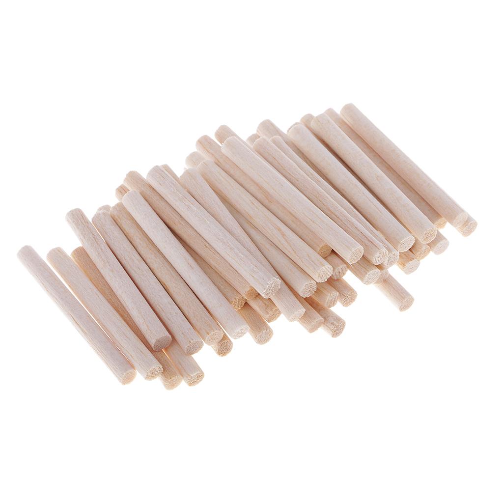 Balsa Wood Dowel Rods (5cm 12cm 30cm) Long 5mm for DIY Woodworking ...