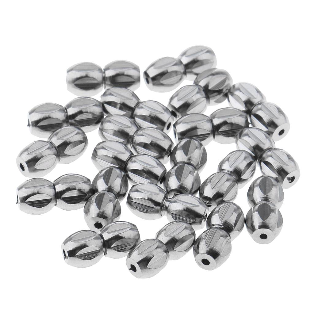 20x Metal Screw Barrel Clasp Findings for DIY Jewelry Making Silver ...