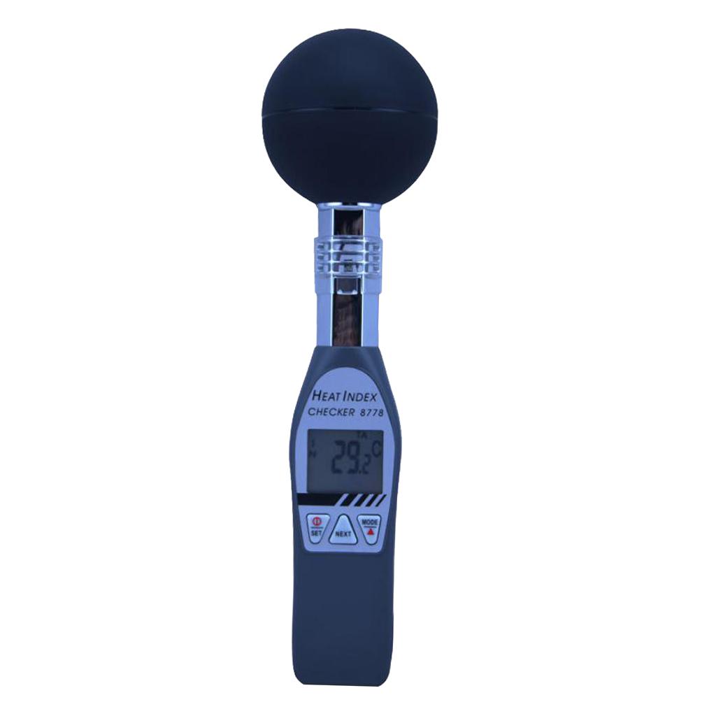 Black Ball Thermometer Tester Handheld Heat Thermal Index Meter WBGT AZ ...